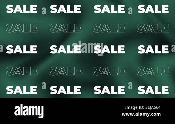 Dynamic Sale Promotion Background Loop with Repeated Word 'SALE' in ...