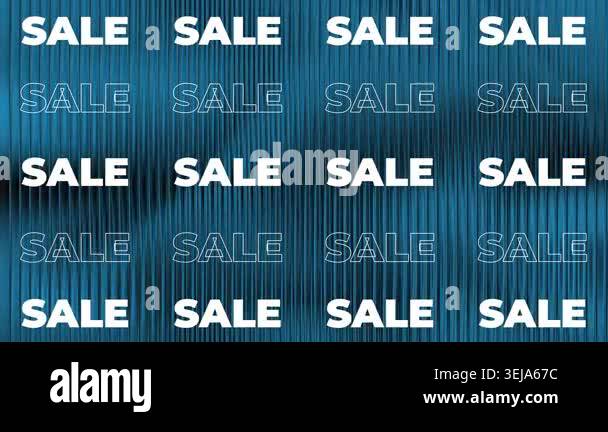 Dynamic blue and white sale animation for commercial advertising. Ideal ...