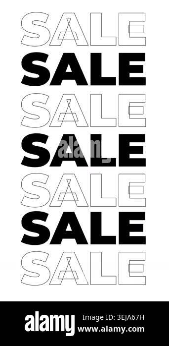 Engaging animated 'SALE' text graphic, perfect for modern advertising ...