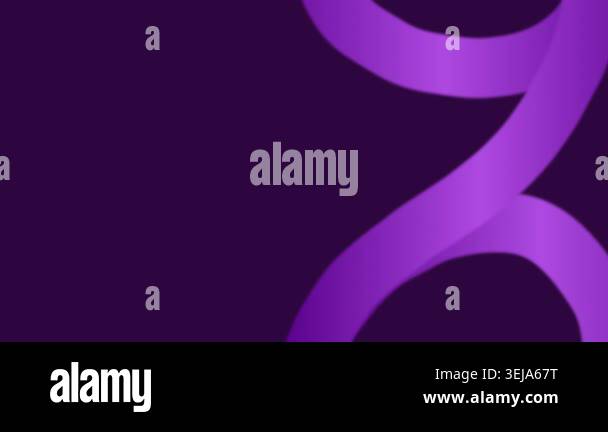 Dynamic abstract background featuring elegant purple wavy lines and ...