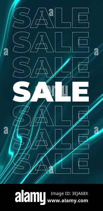 Vibrant abstract motion graphic featuring glowing neon light trails and ...