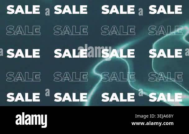 Dynamic abstract glowing waves animate across a dark background with ...
