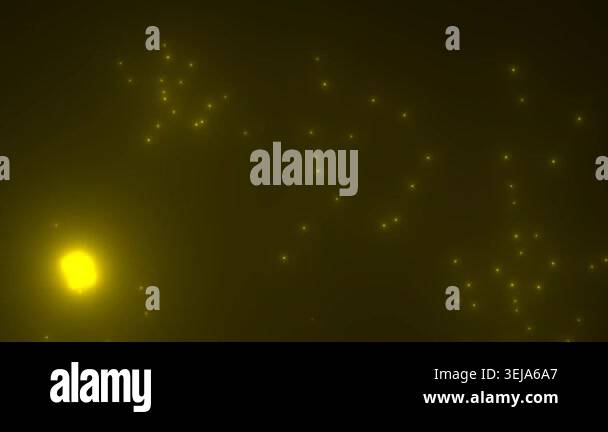 Dynamic abstract background loop featuring glowing golden particles and ...