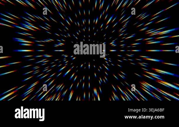 Experience a dynamic hyperspace warp speed effect with vibrant light ...
