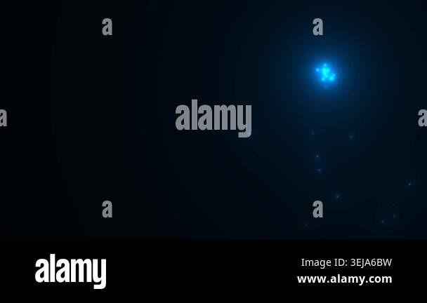 Mesmerizing abstract blue light burst on dark background. Dynamic ...