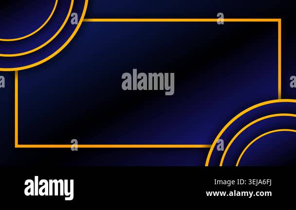Abstract motion background featuring glowing gold lines forming a frame ...