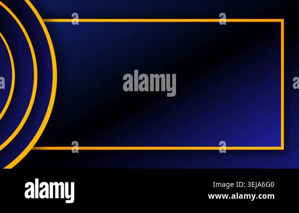 Abstract motion graphic featuring elegant gold lines, concentric ...