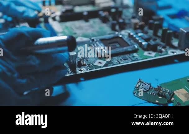 computer repair service. electronic repair service Stock Video Footage ...