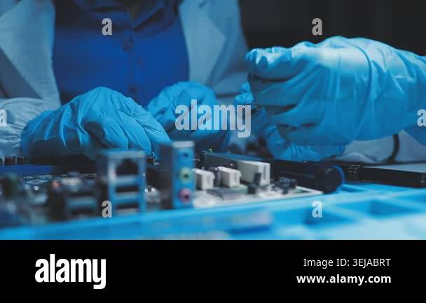 close up of technician working in lab Stock Video Footage - Alamy