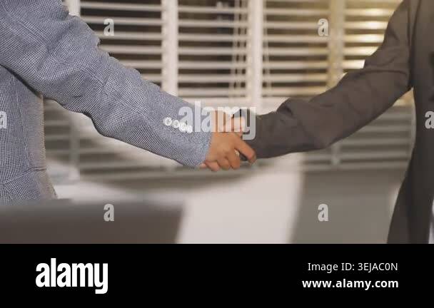 handshake business partners. business people shaking hands Stock Video ...