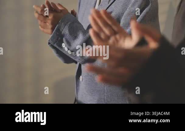 close up. business team clapping hands Stock Video Footage - Alamy
