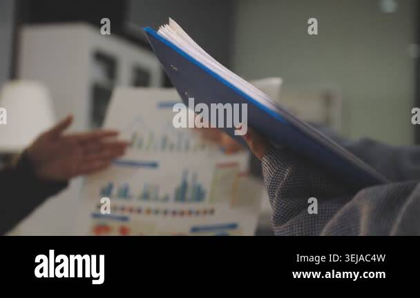 businesswoman analyzing statistics with charts Stock Video Footage - Alamy