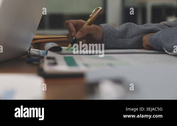 business man working in the office Stock Video Footage - Alamy