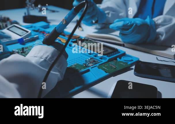 engineer technician working in a factory Stock Video Footage - Alamy