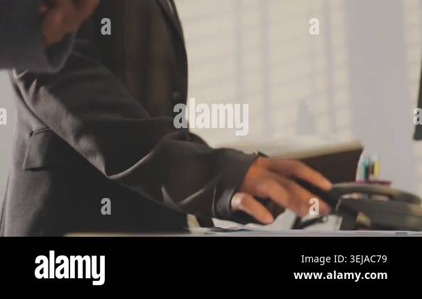 man writing in the notebook Stock Video Footage - Alamy