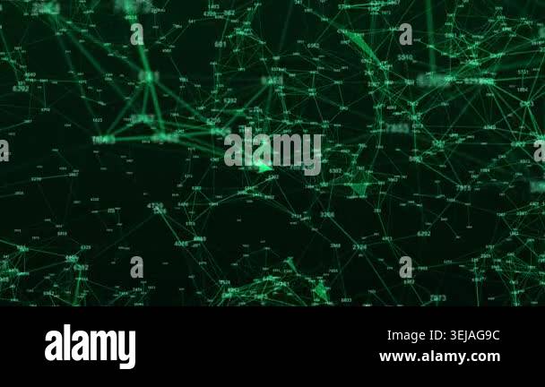 Abstract Neural Networks Connection In Cyberspace video animated ...