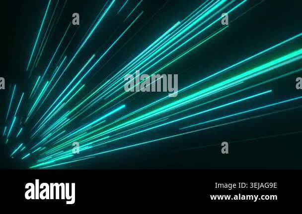 Digital Technology Stream Super Fast Speed Lines on Black Background ...