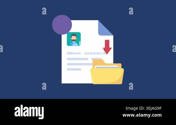 Document with user profile, File organization and secure downloading ...