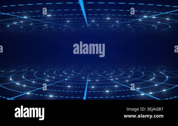 High Tech Hologram Technology Circle Video Background Stock Video ...