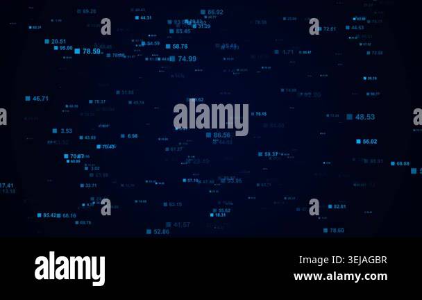 Data And Information Blue Video Animated Background Stock Video Footage ...