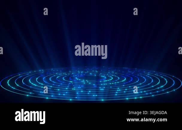 Wave Data Flow Cyber Technology Video Background Stock Video Footage ...