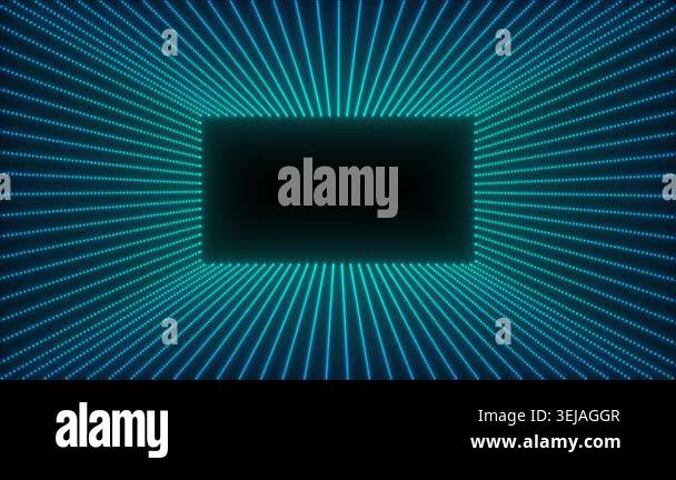 Glossy blue abstract background glowing lines and a dark frame ...