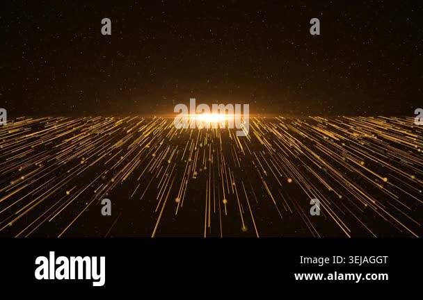Golden Light Rays and Sparkling Particles Video Animated Background ...