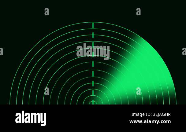 Green radar animation screen with Alpha Matte Stock Video Footage - Alamy
