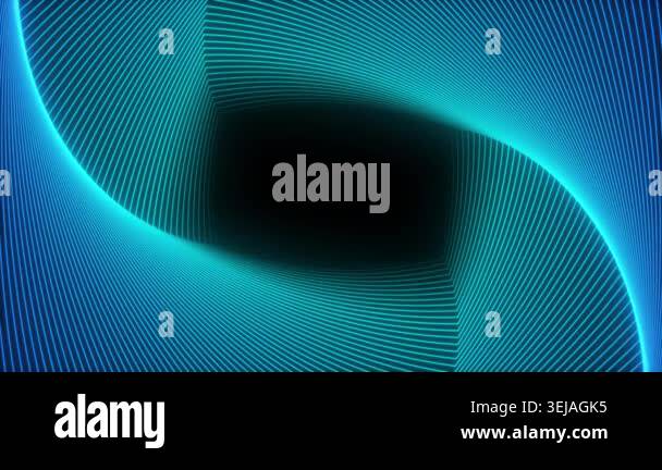 Abstract blue technology background with flowing light lines and ...