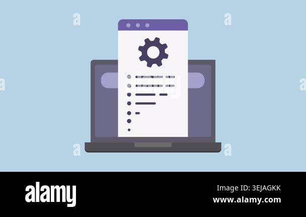 Web Development Code icon 2d Animation with Alpha Matte Stock Video ...