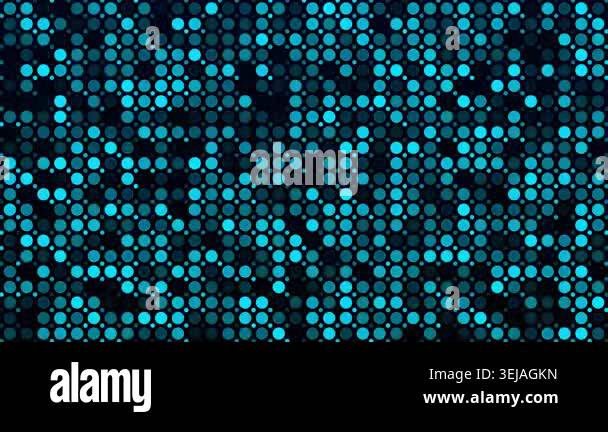 Big and small circles fading on dark blue video animated background ...
