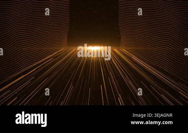 Golden Particle Wave Awards Video Animated Background Stock Video ...