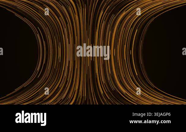 Abstract Gold Wavy Lines Particles Video Animated Background Stock ...