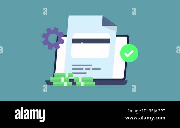 Money and finance management with bank card, Credit card usage report ...