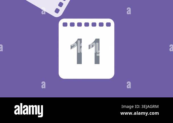 Ripped paper calendar to change in the month, Date counting calendar 2d ...