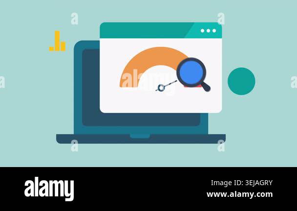 Key performance indicator, Business report and KPI analytics concept 2d ...