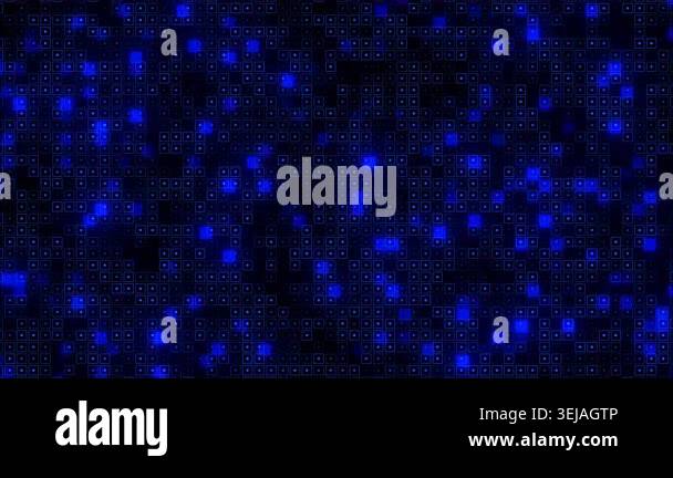 Dynamic Abstract Squares Sci-fi Grid Motion Background Stock Video ...