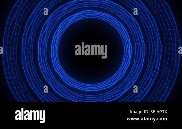 Futuristic Internet Data Network Display Video Animated Background ...