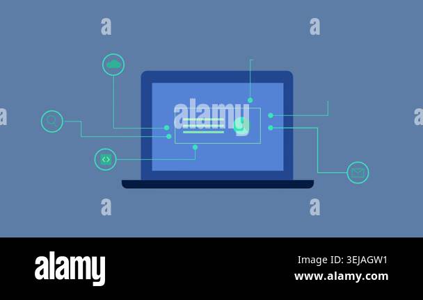 Business Tool managing, Business system with automation technology 2d ...
