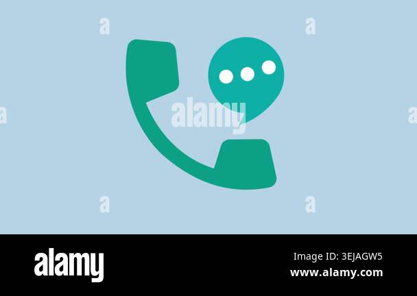 Chatting or speaking by phone, Phone call with speech bubble concept 2d ...