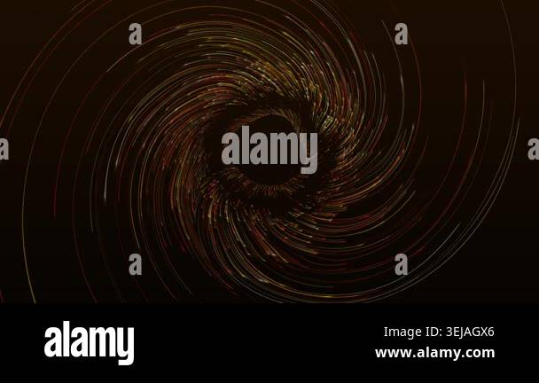 Gold Stars Field Rotation Tunnel Video Animated Background Stock Video ...