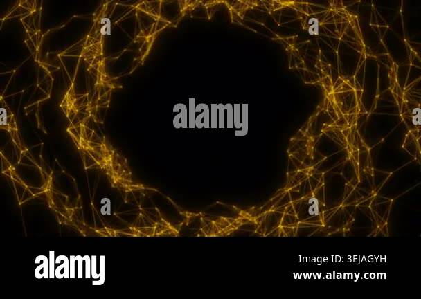 Futuristic Internet Data Network Display Video Animated Background ...