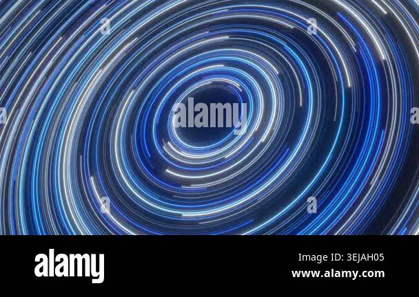 Neon Round Wave Pattern Line And Glowing Light Video Animated ...