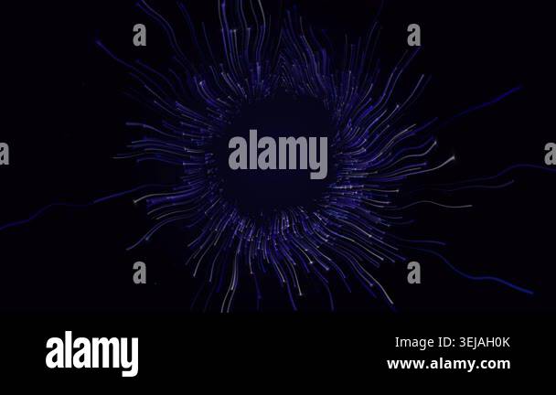 Purple Stars Field Rotation Tunnel Video Animated Background Stock ...