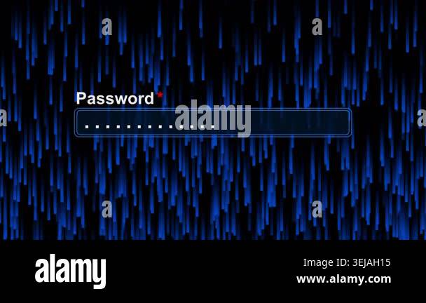 Password Field Active Secure Login In Progress Video Animated ...