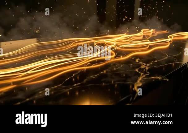 abstract background with glowing lines Stock Video Footage - Alamy