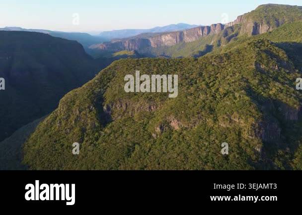 Panoramic Aerial Drone Flight over the Santiago River Canyon and ...