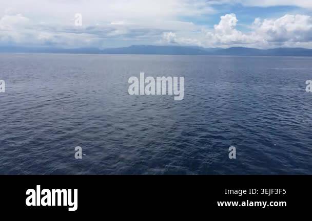 Drone aerial footage of White Beach in Moalboal, Cebu, Philippines ...