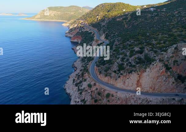 Kaputas Beach Kas in Antalya, Turkey. The vibrant blue sea kisses the ...