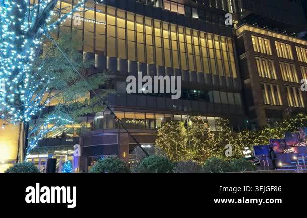 Tokyo Hibiya Illumination 2023 Night View Stock Video Footage - Alamy